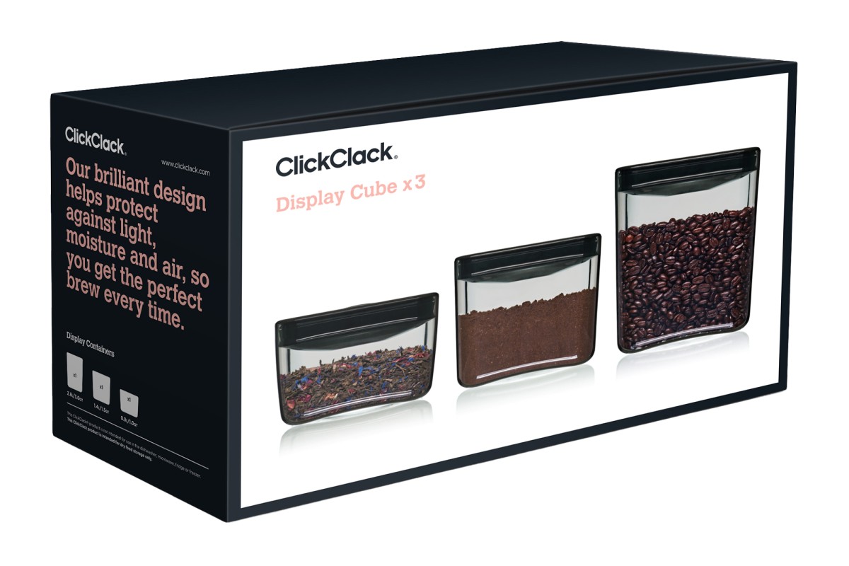 ClickClack Display Cube Set of 3 | Storage Utensils & Scales | 100% ...