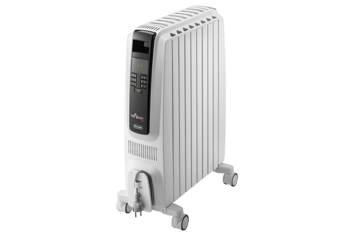 Delonghi Dragon 4 Oil Column Heater with Timer | Heaters | 100% Home ...