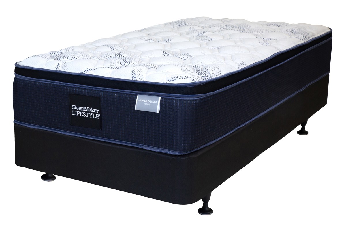 SleepMaker Nevada Deluxe Bed King Single Medium | King Single Beds ...