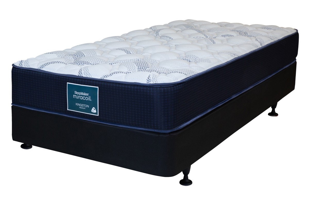 SleepMaker Kingston Bed King Single Medium | King Single Beds | 100% ...